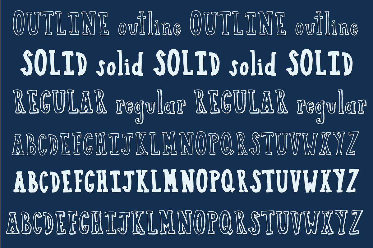 Boston Cream Sans and Serif, a Sans Serif Font by Kellie Jayne Studio