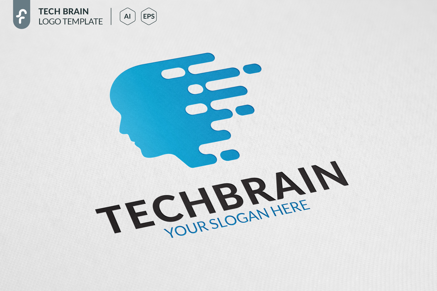 Tech Brain Logo, a Branding & Logo Template by ft.studio