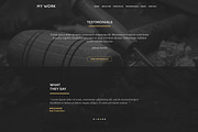 MyWork - PSD Website Template, a Landing Page Template by onetwoworks