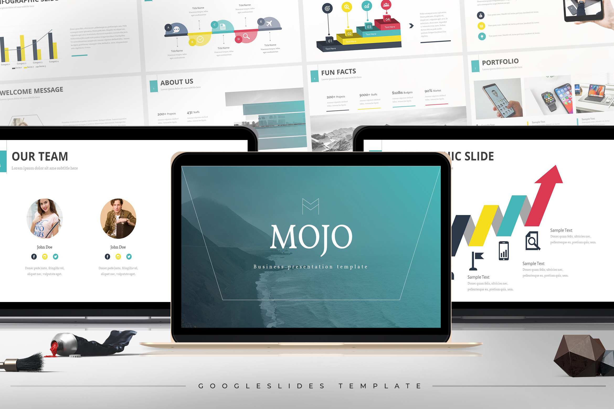 Mojo - Google Slides Template | Presentation Templates ~ Creative Market