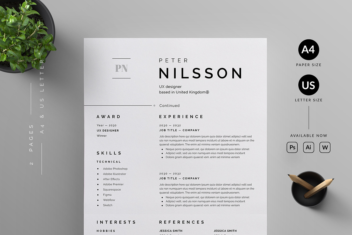 Resume/CV, a Resume Template by Reuix Studio