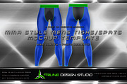 MMA Style Spats/Tights, a Bottom Mockup by Triune Design Studio
