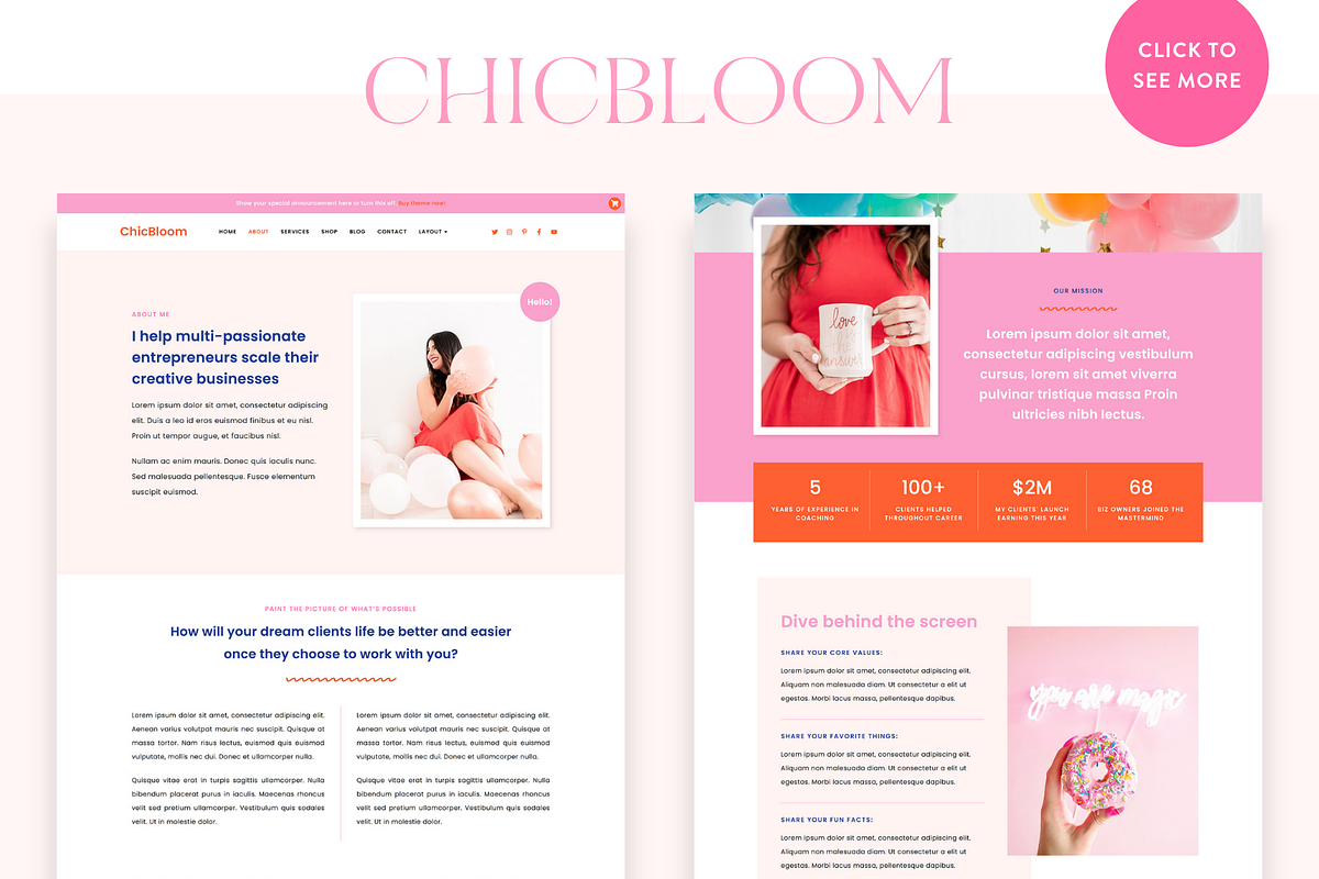 ChicBloom Elementor WordPress Theme
