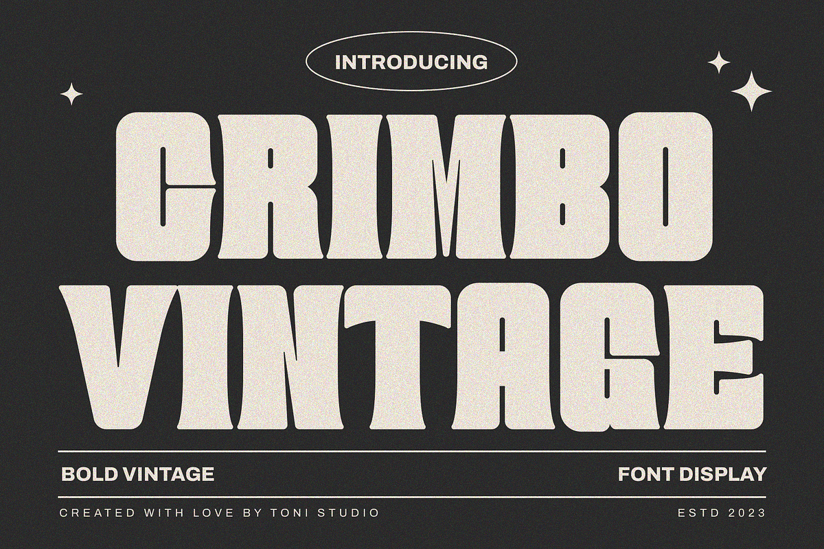 CRIMBO VINTAGE, a Symbol Font by ToniStudio