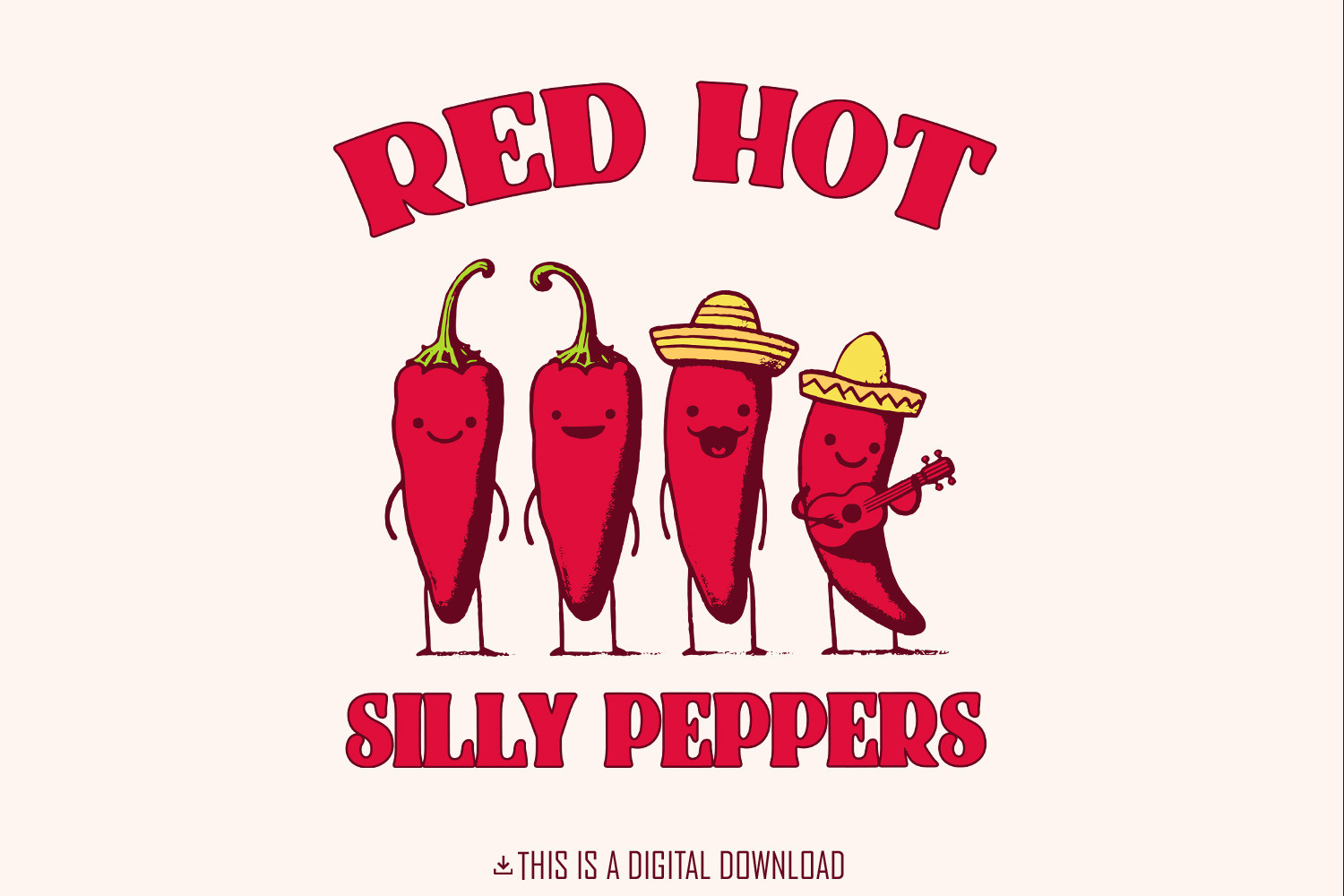 Red Hot Silly Peppers Puns png, Farm, an Illustration by SharpMarketplace