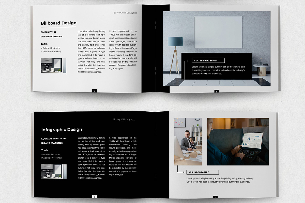 Landscape Magazine Template Design