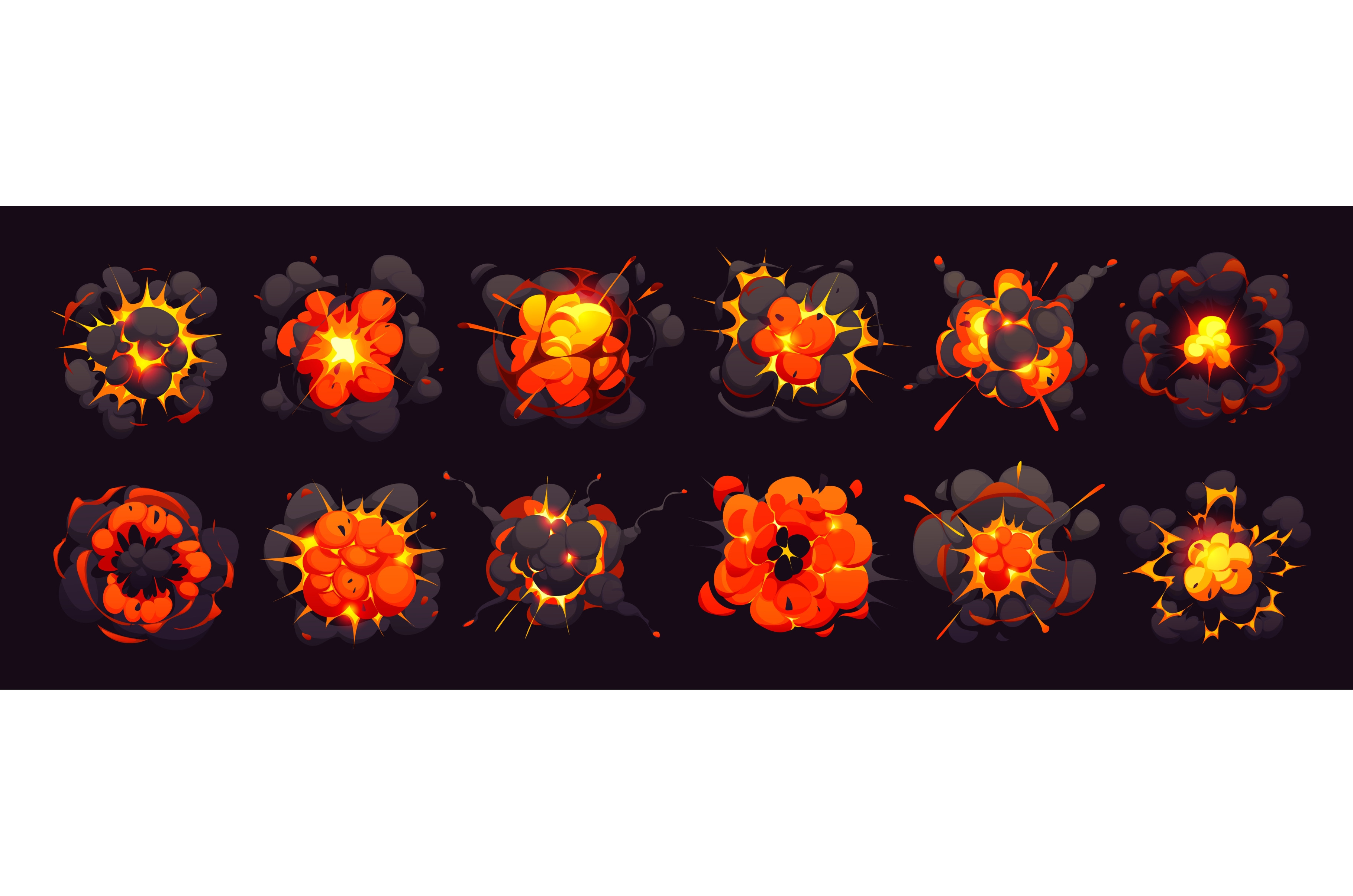 Comic bomb explosion blast, an Object Illustration by Vector Tradition