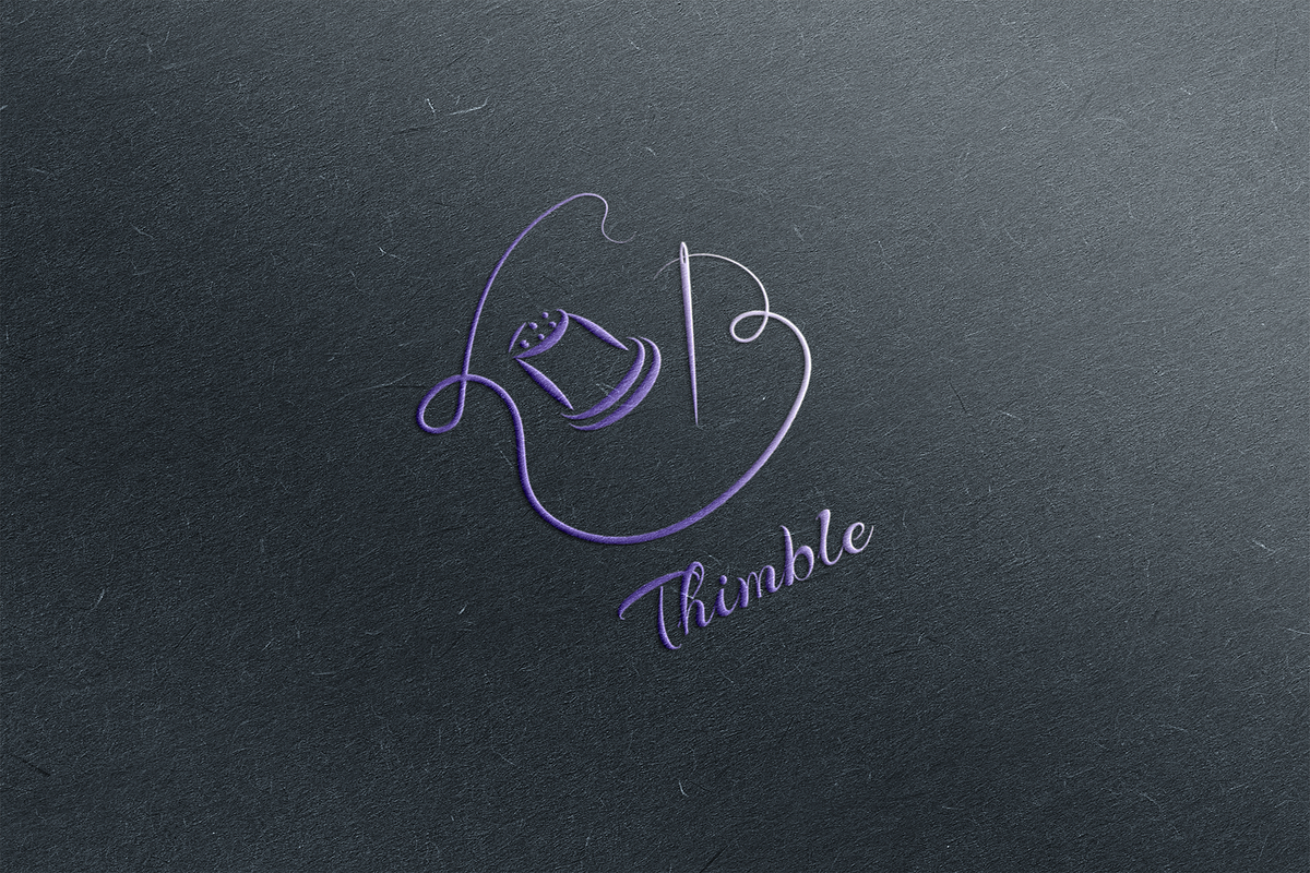 Thimble. Calligraphic Logo Template, a Branding & Logo Template by lapi ...