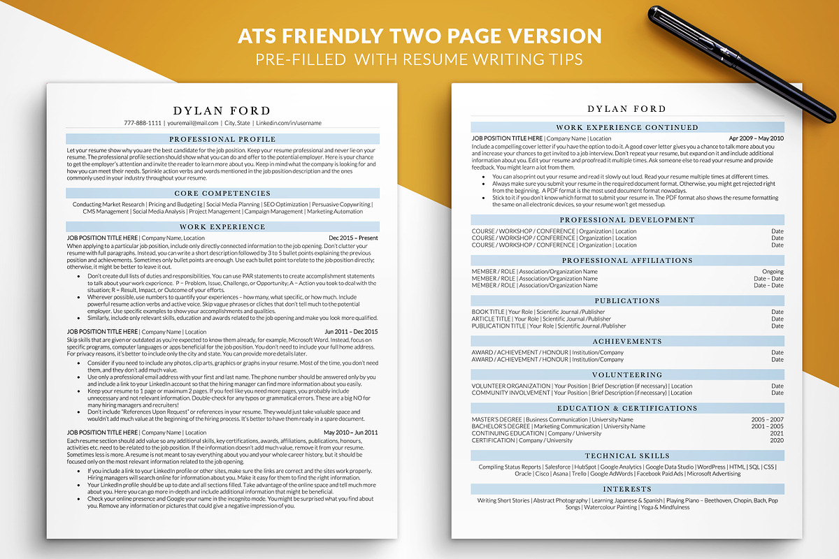CEO ATS Friendly Resume Template, a Resume Template by BestResumes.Co