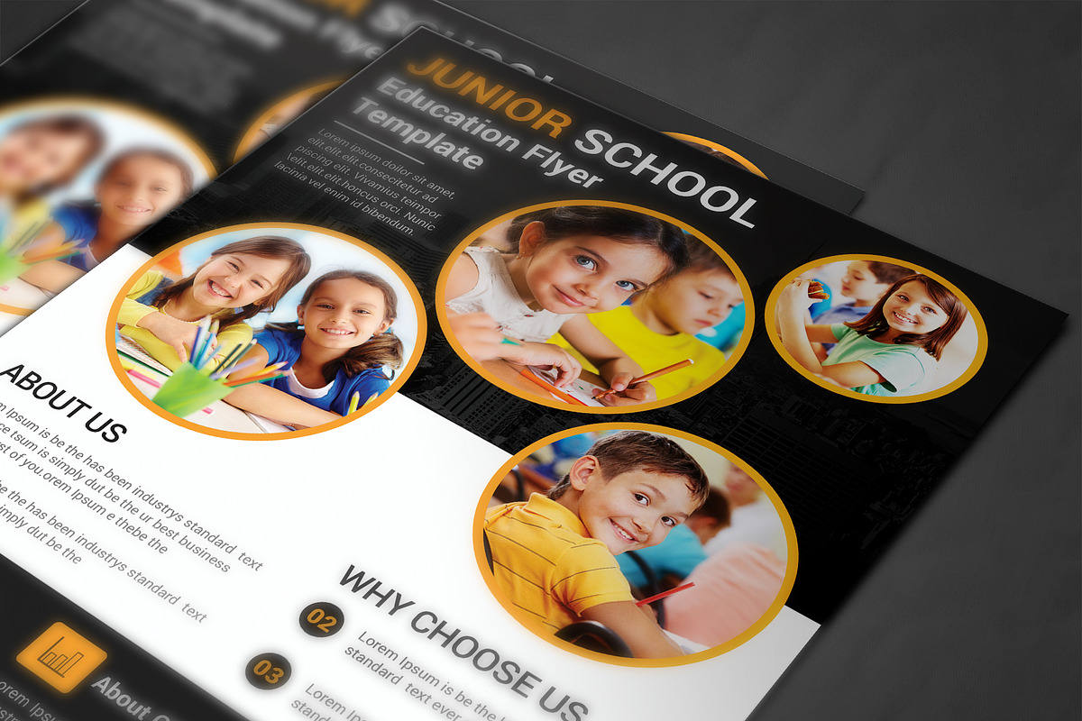 School Flyer, a Flyer Template by AfzaalGraphics