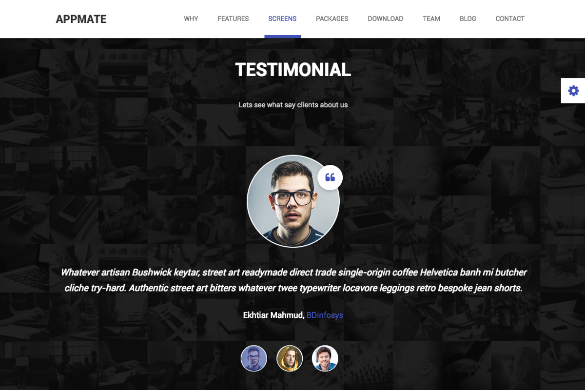 Material Design App Landing Template, a Bootstrap Template by Codetic