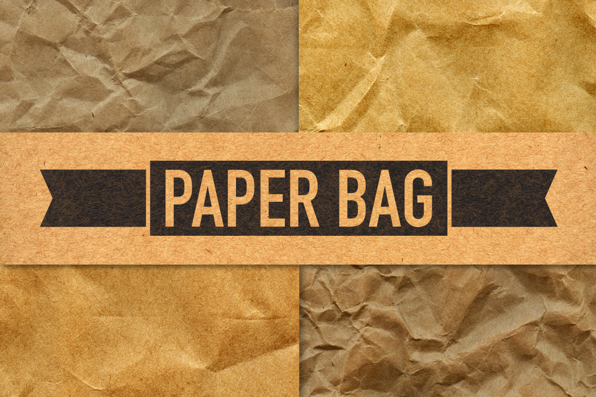 Paper Bag Texture - 5 Pack, a Texture Graphic by Bearded Creative