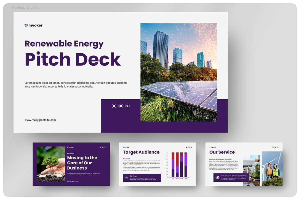 Pitch Deck Invoker Renewable Energy, a Presentation Template by FIBRINOSÄ