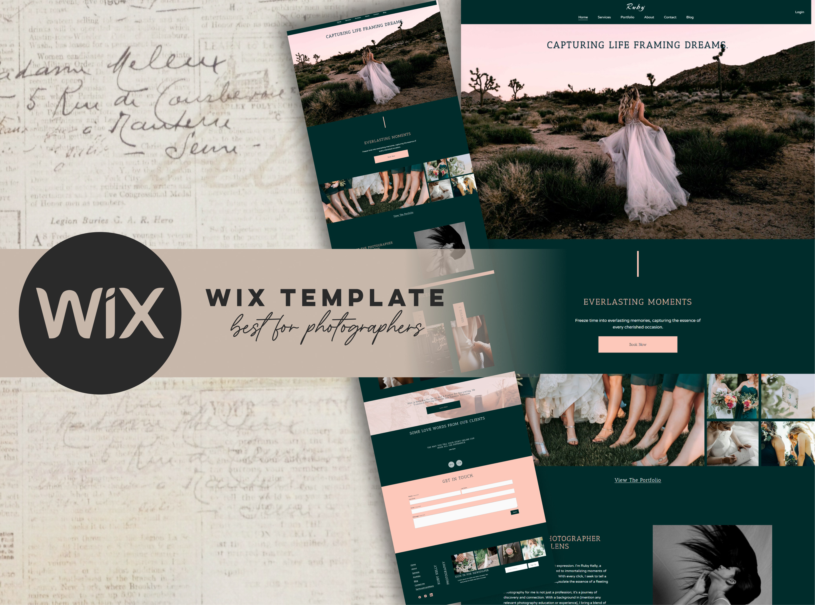 Wix Photography Website Template, a Wix Template by Design House