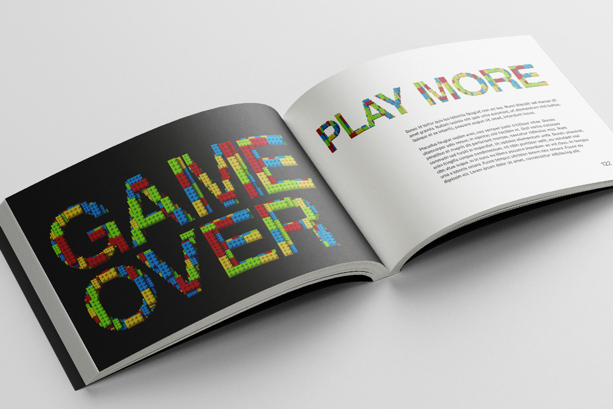 Lego Scatter Font, a Font by Handmadefont