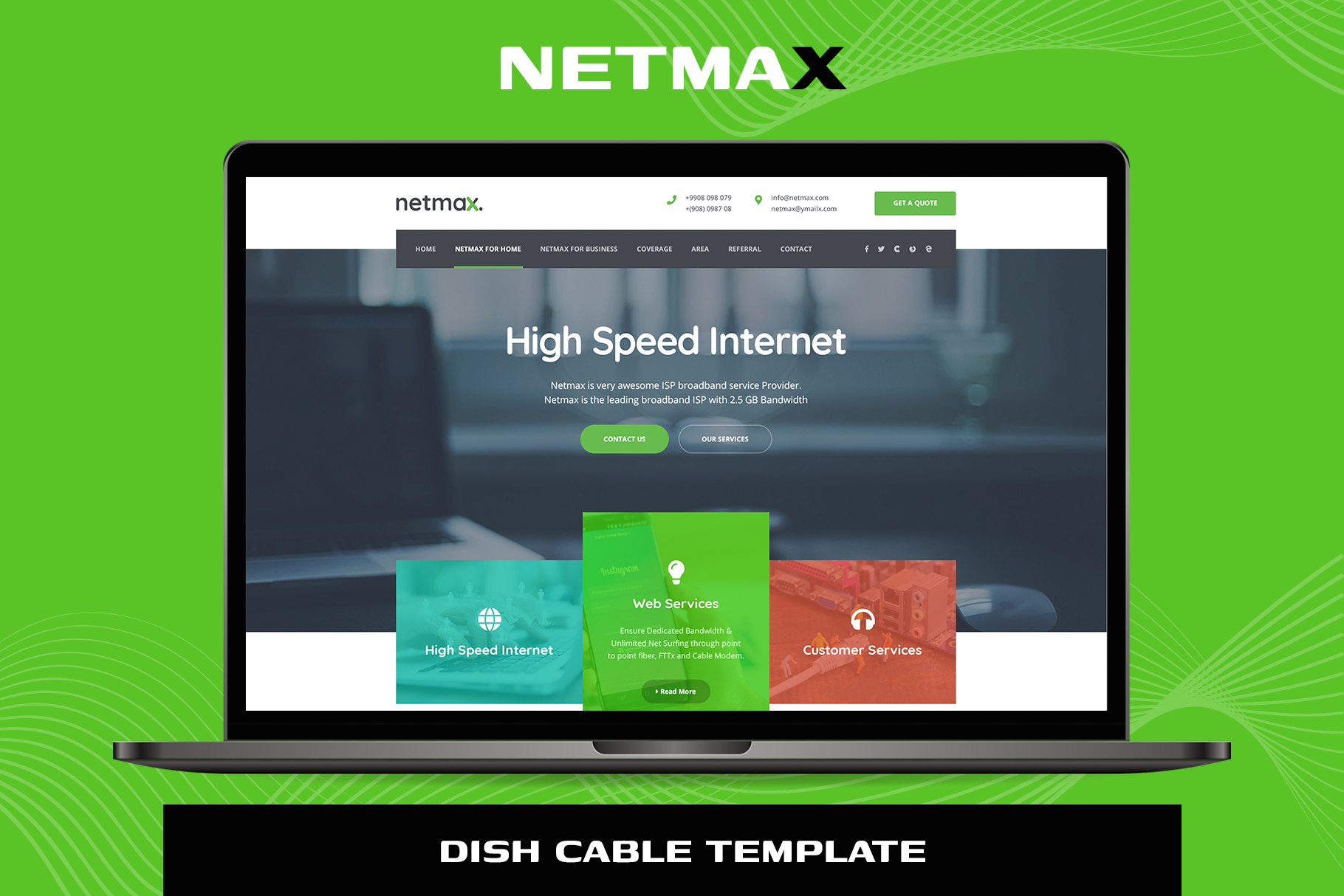 NetMax - Dish Cable Template