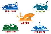 Open sport arenas and cup stadiums | Graphics ~ Creative Market