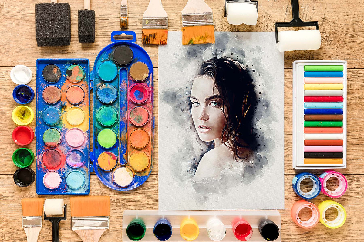 Realistic Watercolor Paint Plugin, a Brushes & More by MRI STUDIO