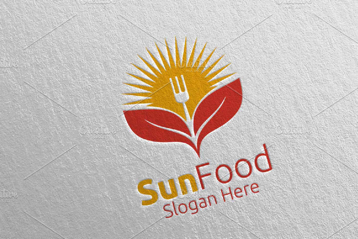 Sun Food Restaurant Logo 16, a Branding & Logo Template by denayunebgt