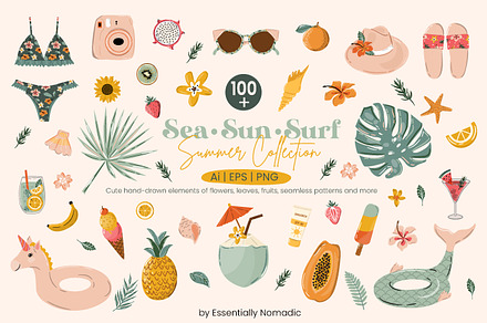SUMMER FUN CLIP ART | Illustrations ~ Creative Market