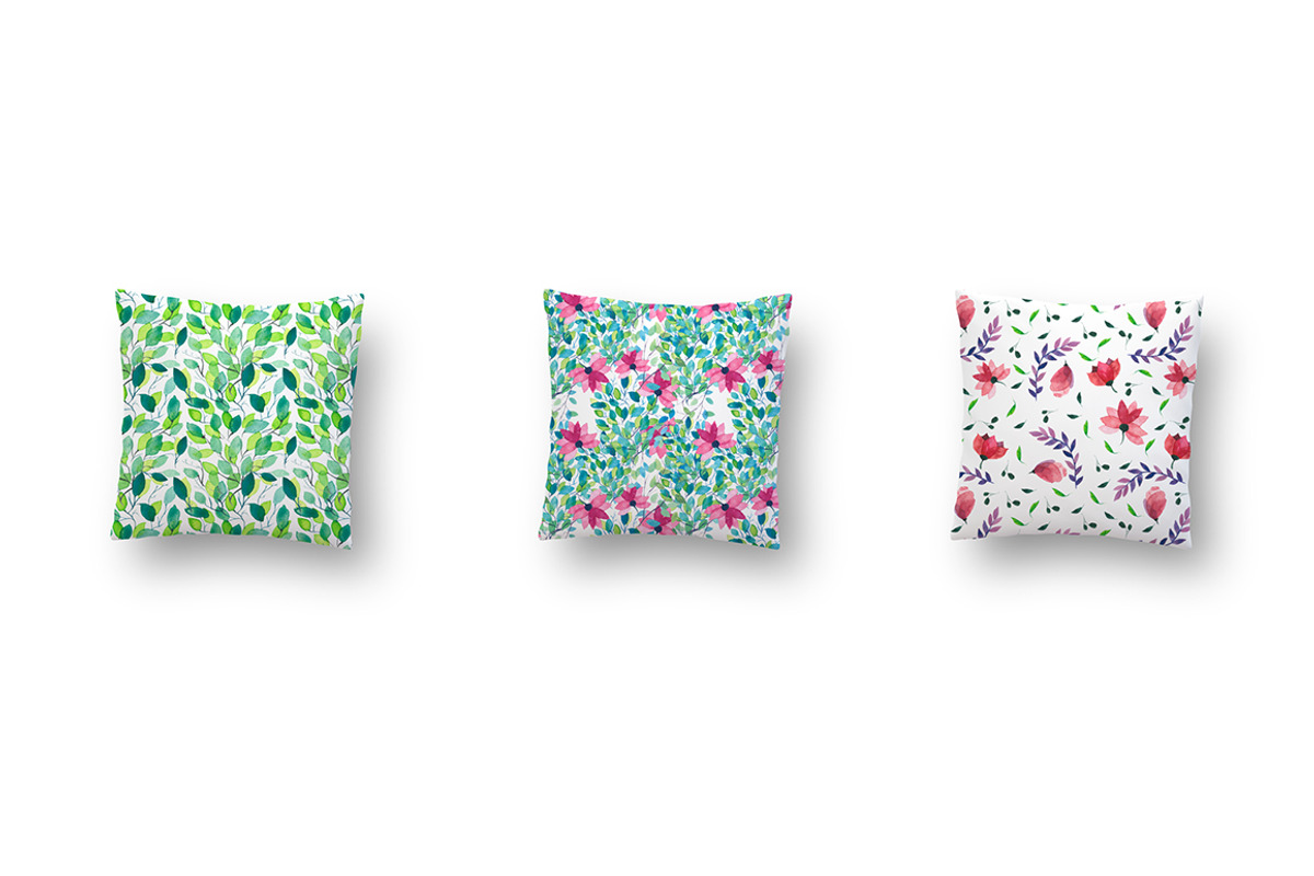 Watercolor Foral Patterns, a Pattern Graphic by Any_Li | Creative Market