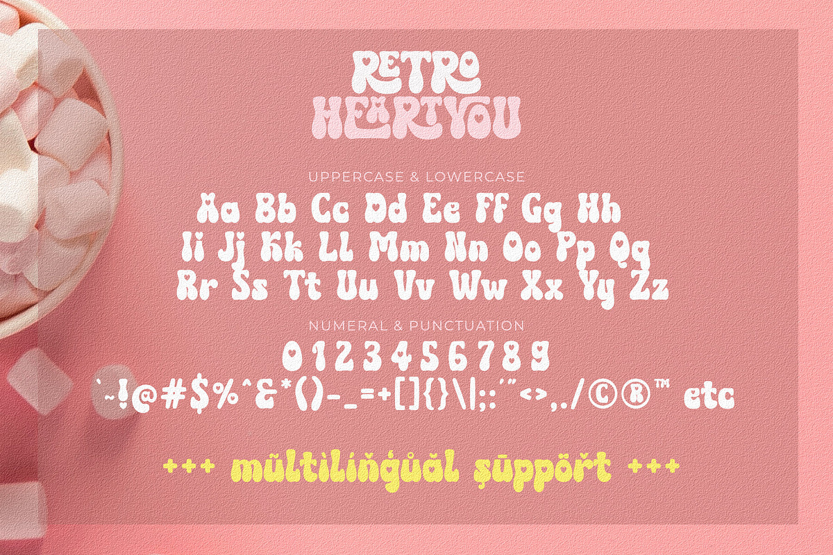 Retro Heart You - Love Heart Font