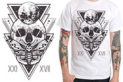 Skull Sacred Design I, an Illustration by Vecster