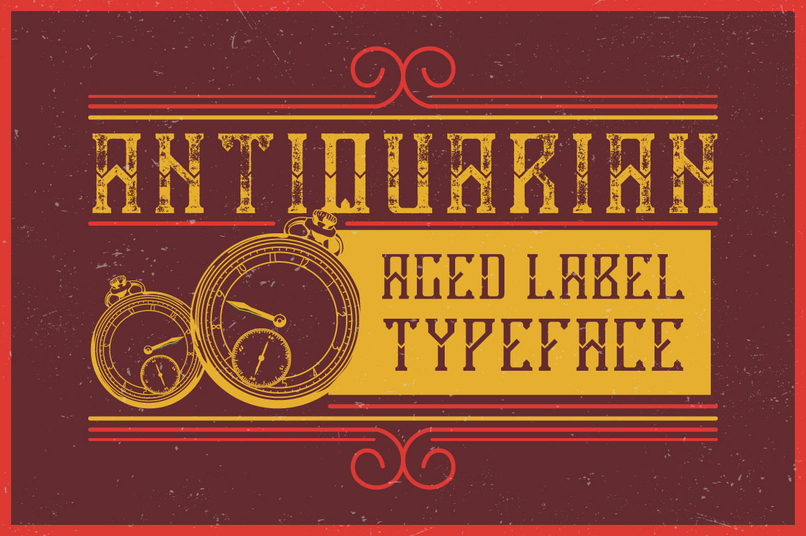 Antiquarian label typeface, a Symbol Font by Heather_insane