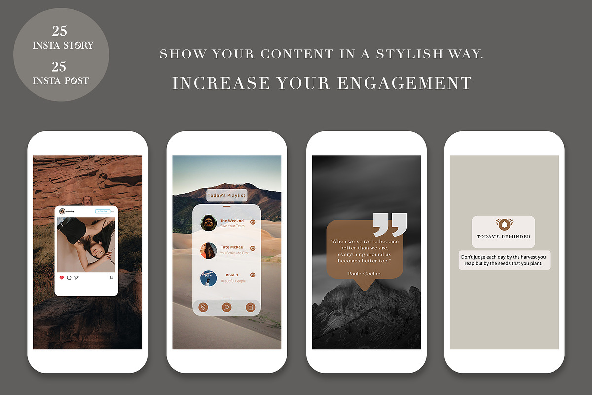 LYRA INSTAGRAM TEMPLATES CANVA, a Social Media Template by IsikChic