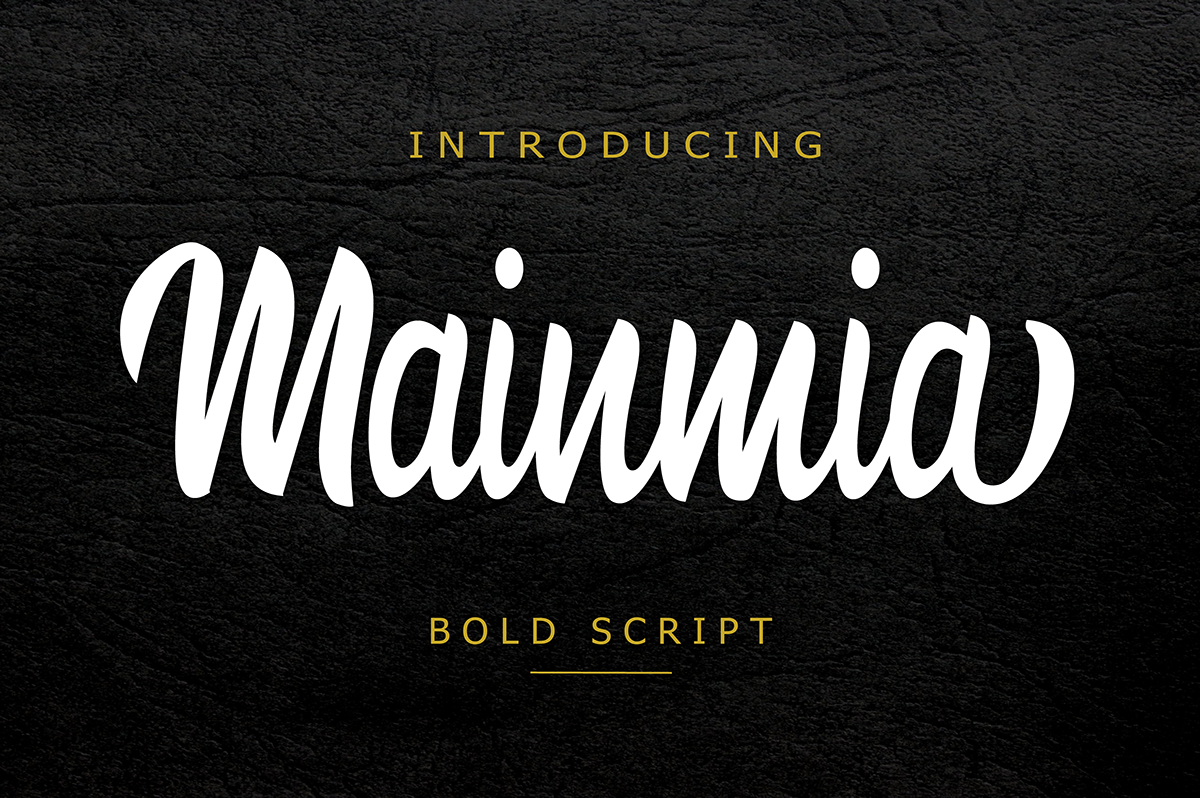 Mainmia Script, a Script Font by Authentic Studio