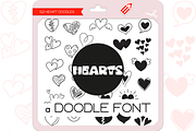 Heart Doodles - Dingbats Font, a Symbol Font by WADLEN