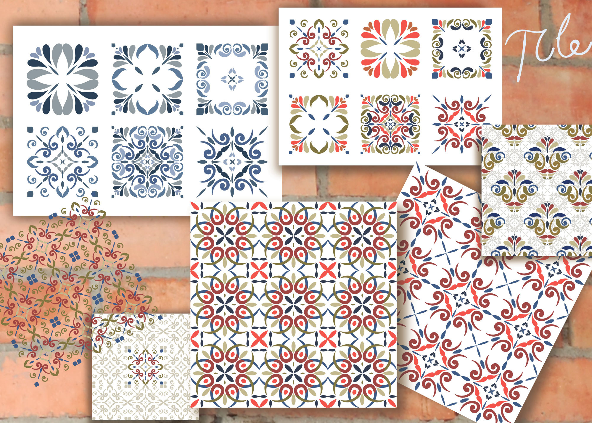 Big Set of Tile Patterns, a Pattern Graphic by DeMih
