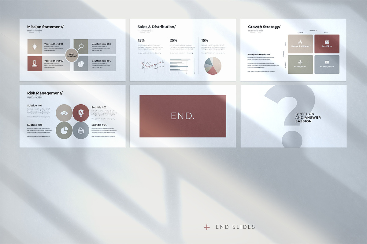 Insert Modern PowerPoint Template, a Presentation Template by White Graphic