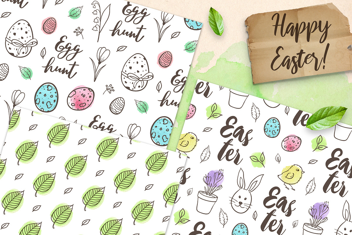 Spring and Easter Doodle Design Kit, an Animal Illustration by Artspace