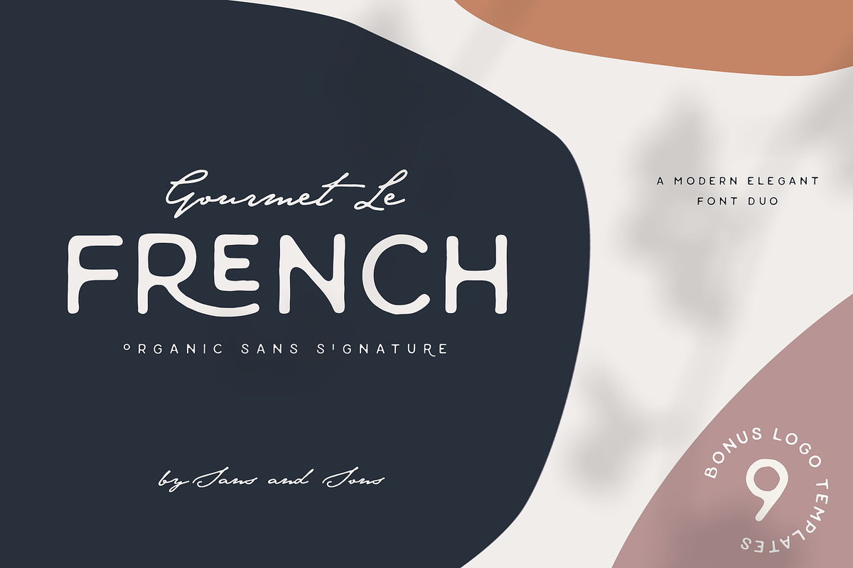 Le French - Organic Paired Duo, a Sans Serif Font by Sans & Sons