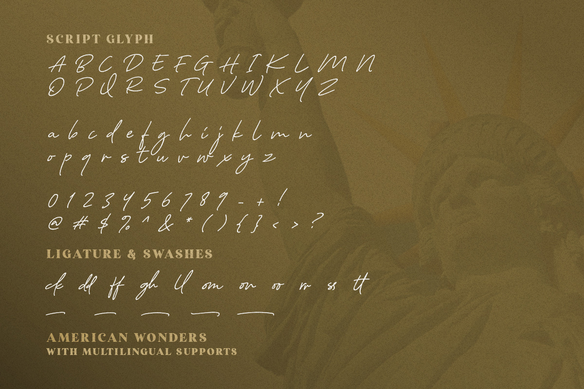 American Wonders - FONT DUO, a Script Font by Sarid Ezra