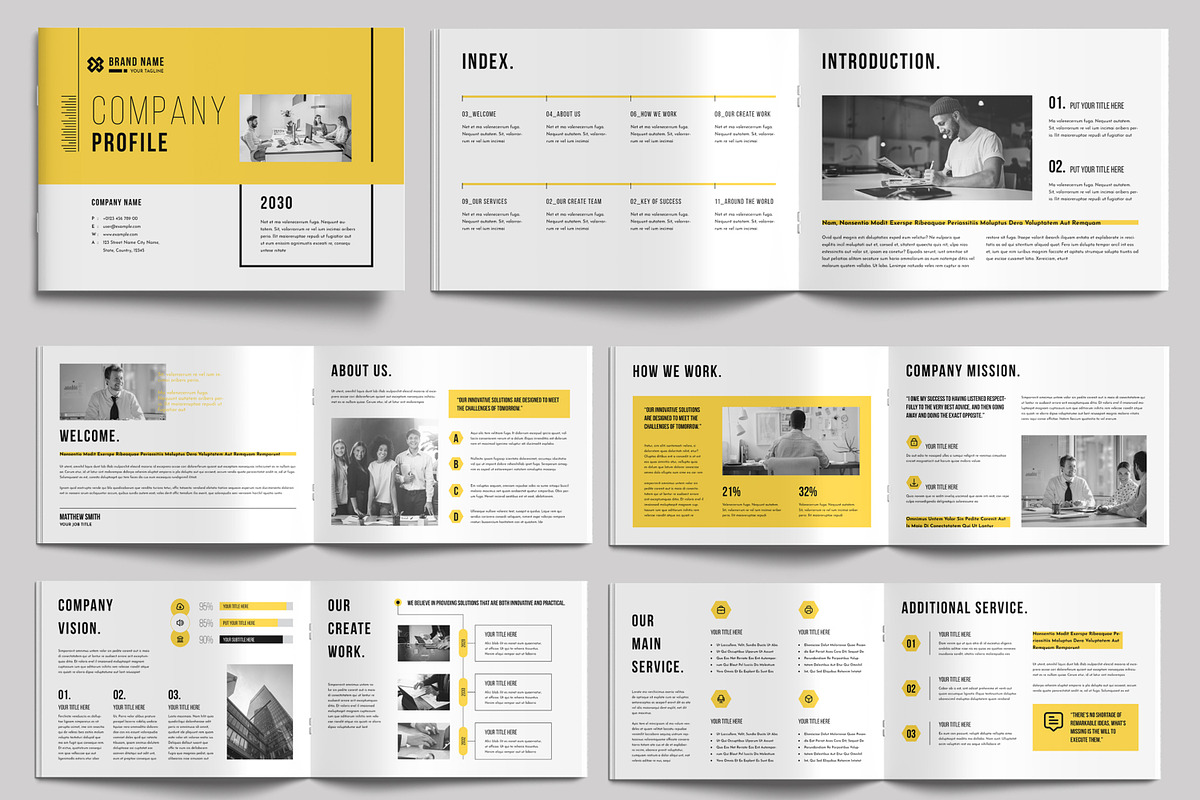 Company Profile Template Layout