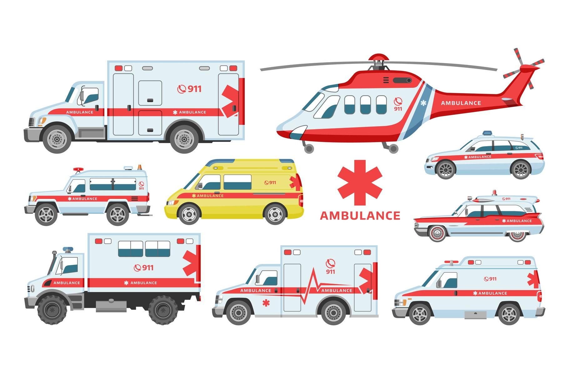 Ambulance car vector emergency, an Object Graphic by RocketArt ...
