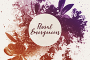 15 Floral & Ink Emergencies, a Brush Add-On by WeGraphics