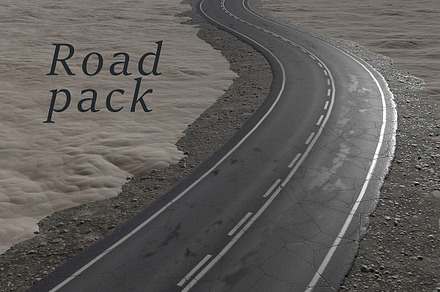 Road 2, a Textures & Material 3D Model by happy brush