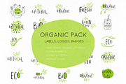 Organic and eco-friendly labels, an Object Graphic by UTM Studio