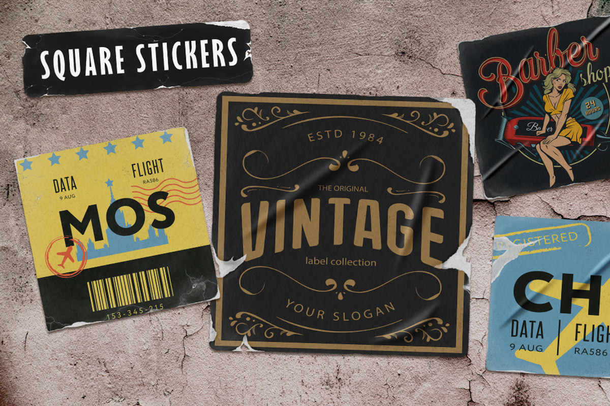 Peeled Sticker Mockup