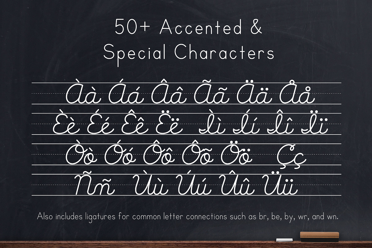 Teaching Cursive • Letter Tracing Font