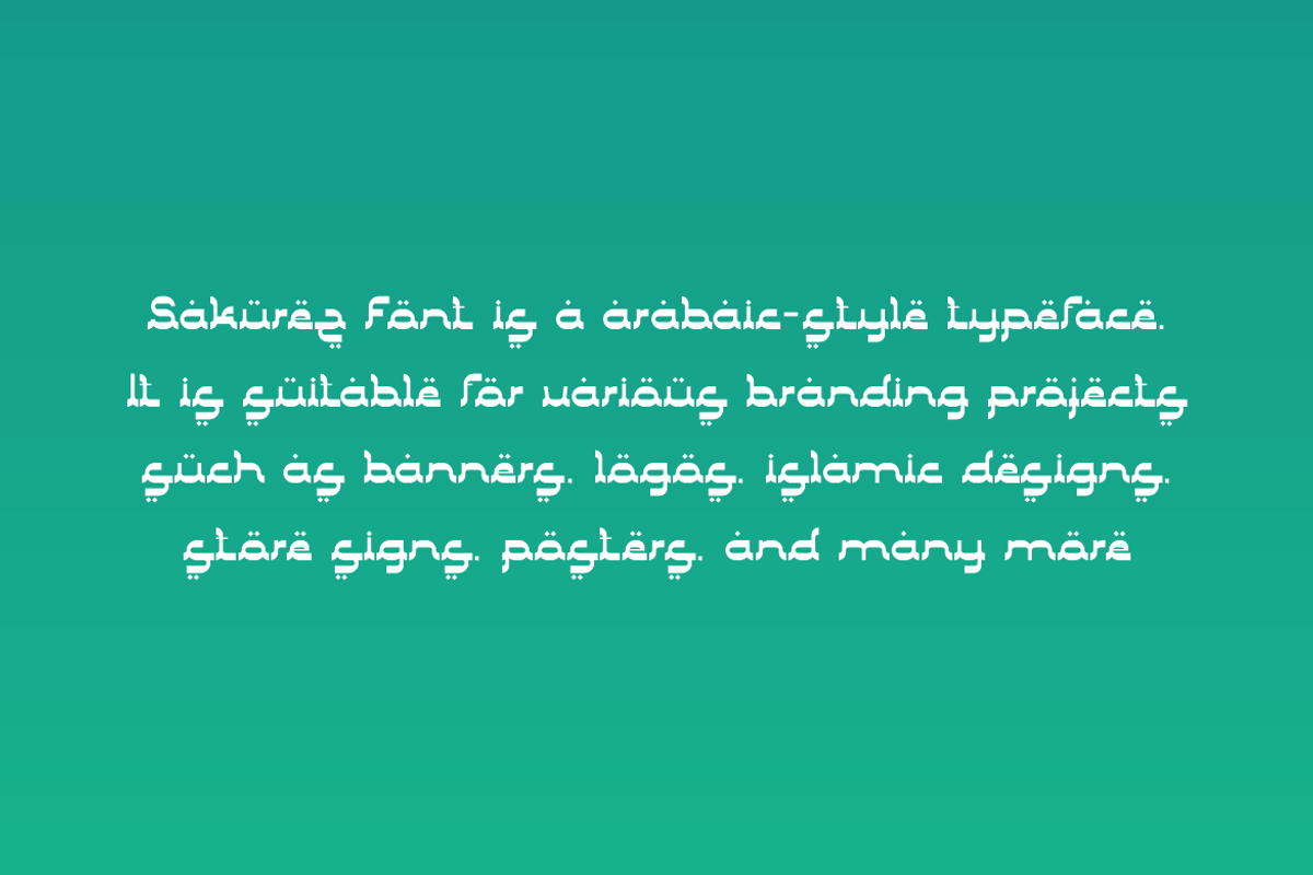 Asroha - Arabic & Islamic Font, a Sans Serif Font by QR Design Studio