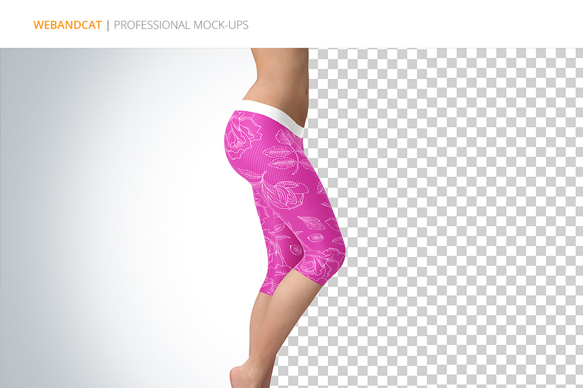 Capri Leggings Mock-up, a Bottom Mockup by WebAndCat