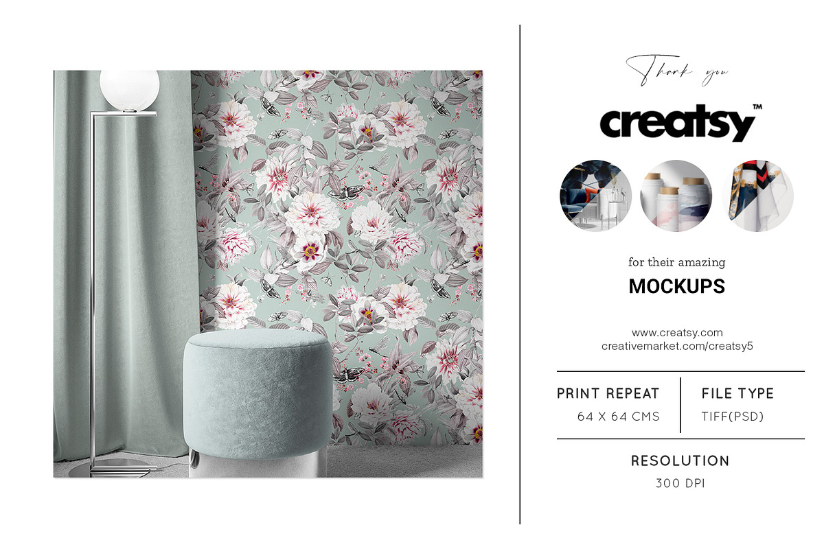 La Fleur, Pattern & Illustration Set, a Pattern Graphic by TSTUDIO