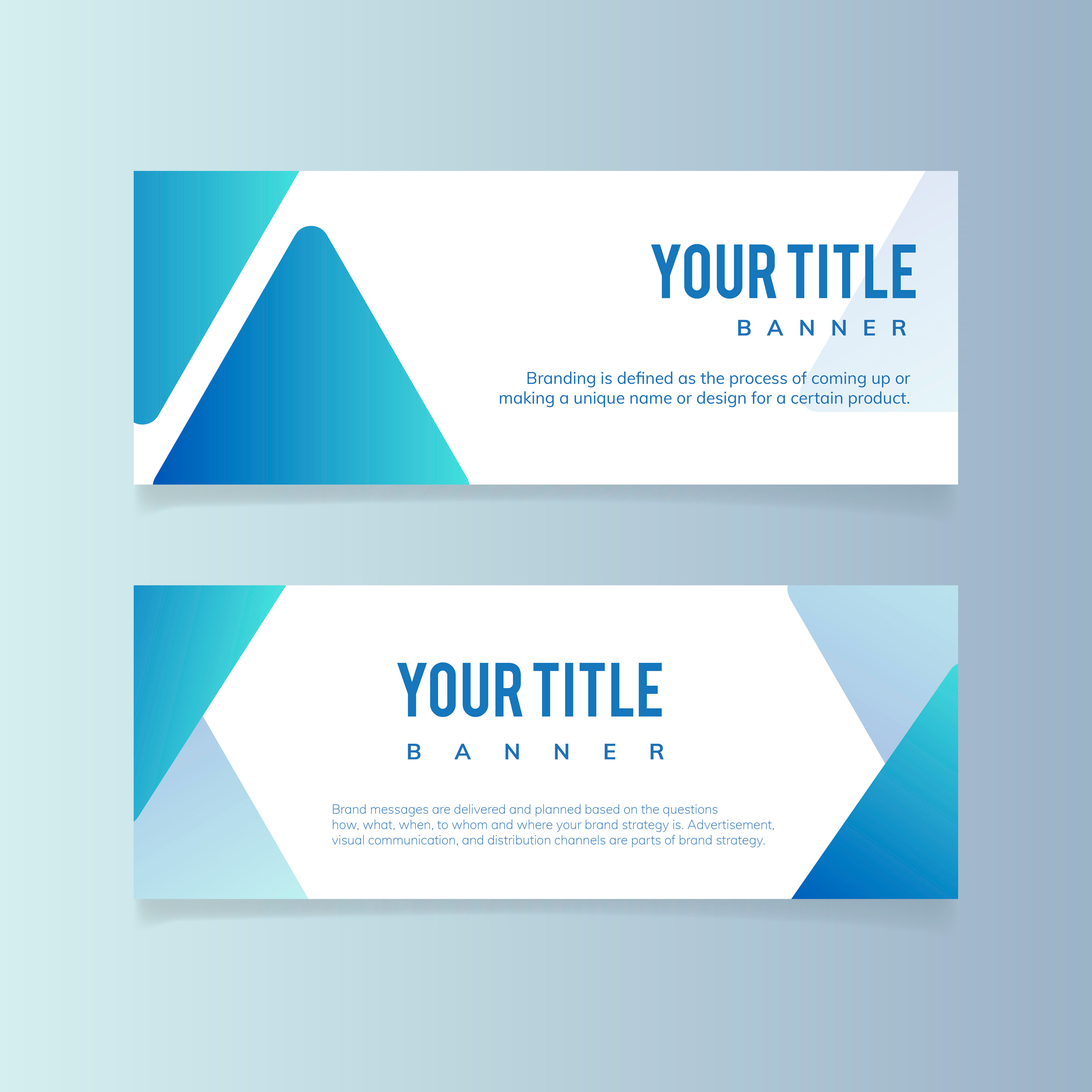 Abstract banner illustration set, a Templates & Theme by rawpixel