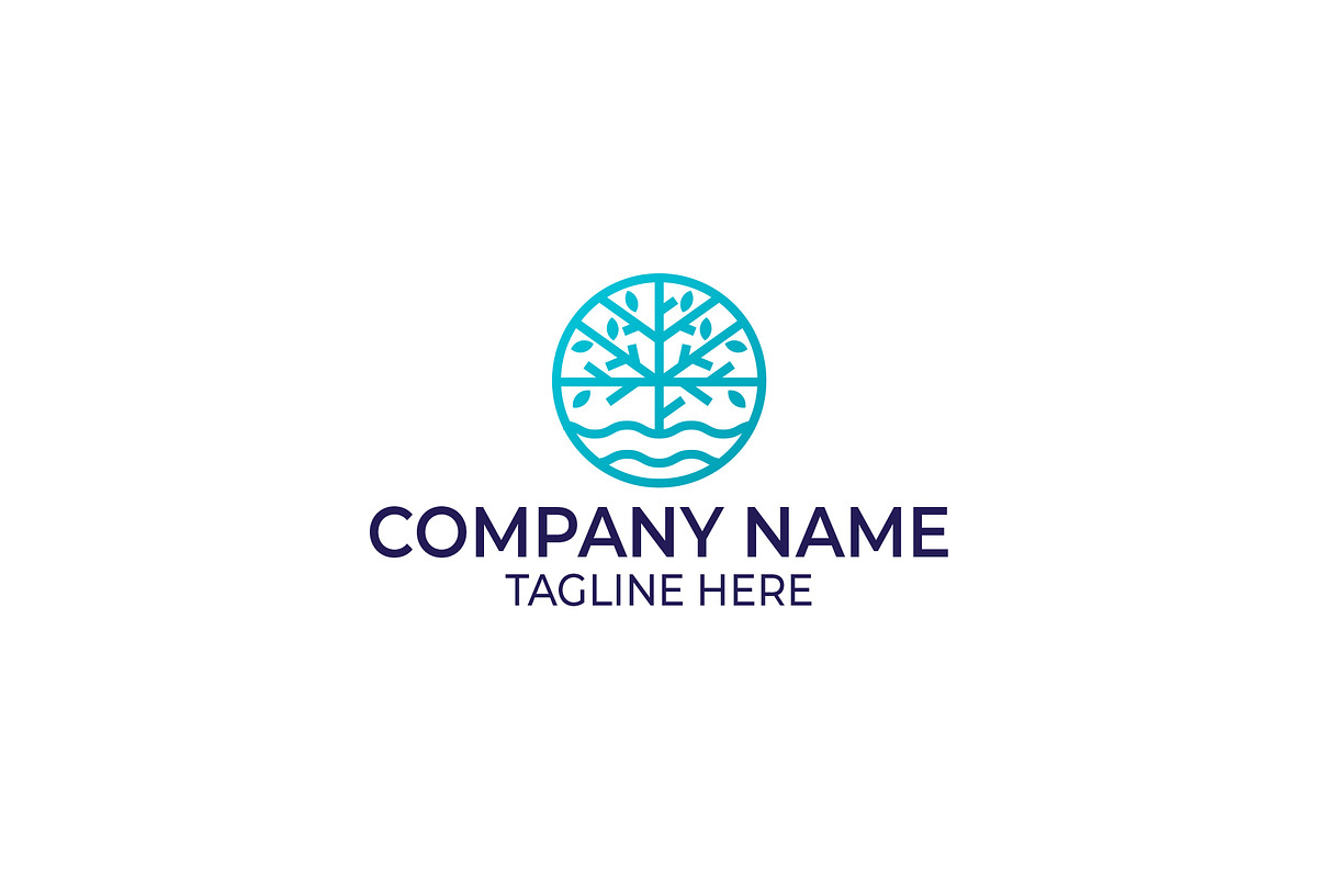 Water Tree Logo, a Branding & Logo Template by GranzCreative