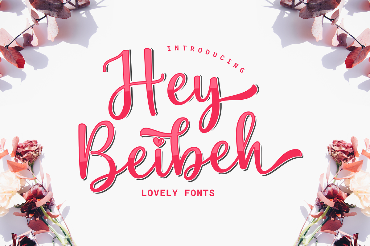 Hey Beibeh - lovely font, a Script Font by Java pep