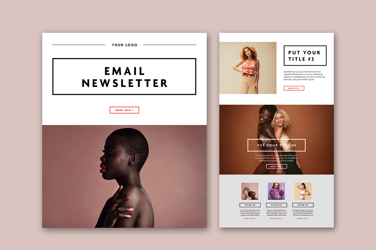 Digital Email Newsletter Layout, an Email Template by tomsarraipodesign